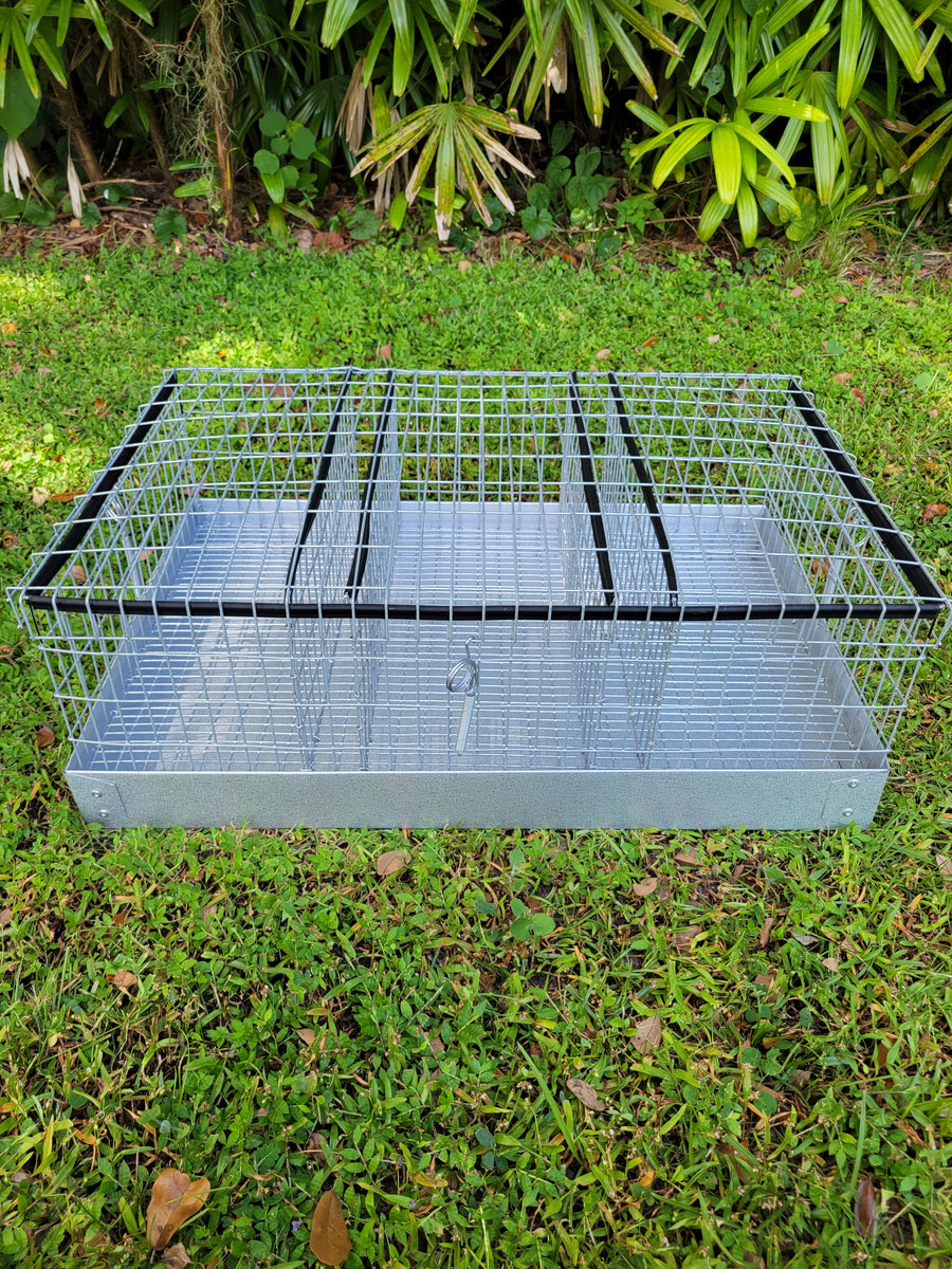 3 Hole Rabbit Carrier – Ammerman Cage and Equipment